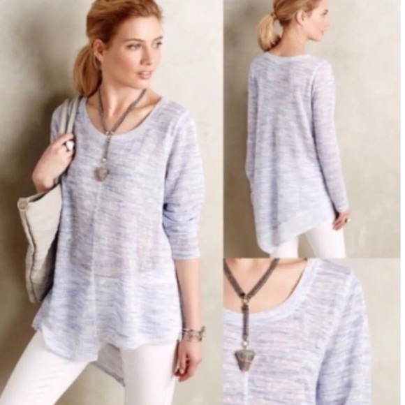 Anthropologie | Tops | Akemi Kin Anthropologie Blue Space Dye ...